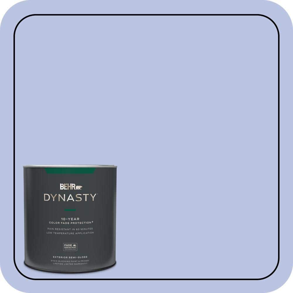 BEHR DYNASTY 1 qt. #600A-3 California Lilac Semi-Gloss Exterior Stain ...