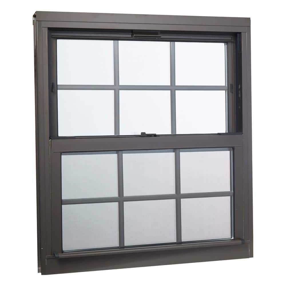TAFCO WINDOWS 32 in. x 60 in. Brown Double-Pane Low-E Insulated Glass ...