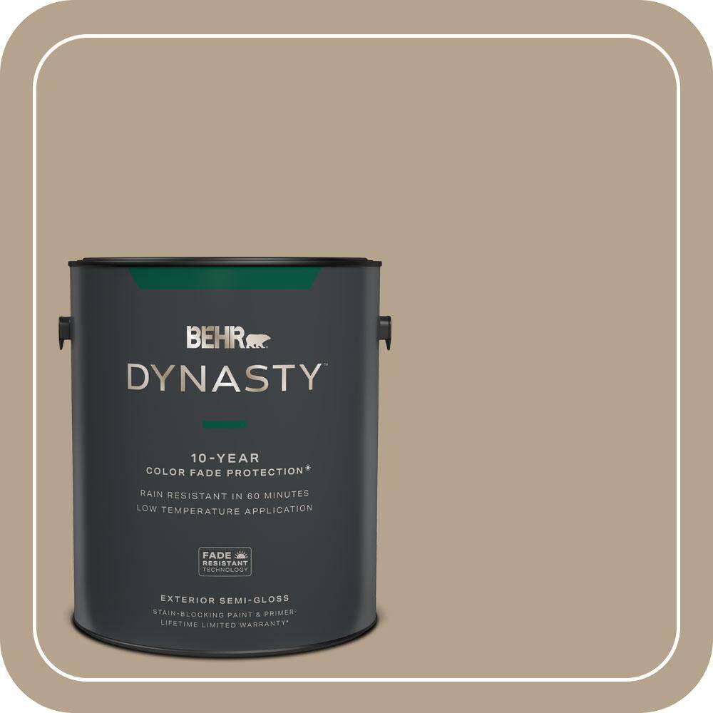BEHR DYNASTY 1 gal. #ECC-53-2 Wild Rye Semi-Gloss Enamel Exterior Stain ...