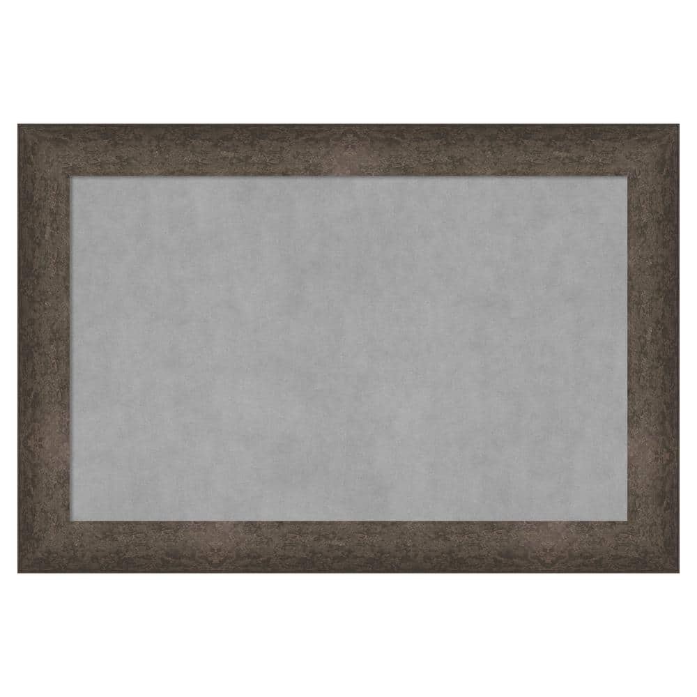 Amanti Art Dappled Light Bronze 37 in. x 25 in. Framed Magnetic Board ...