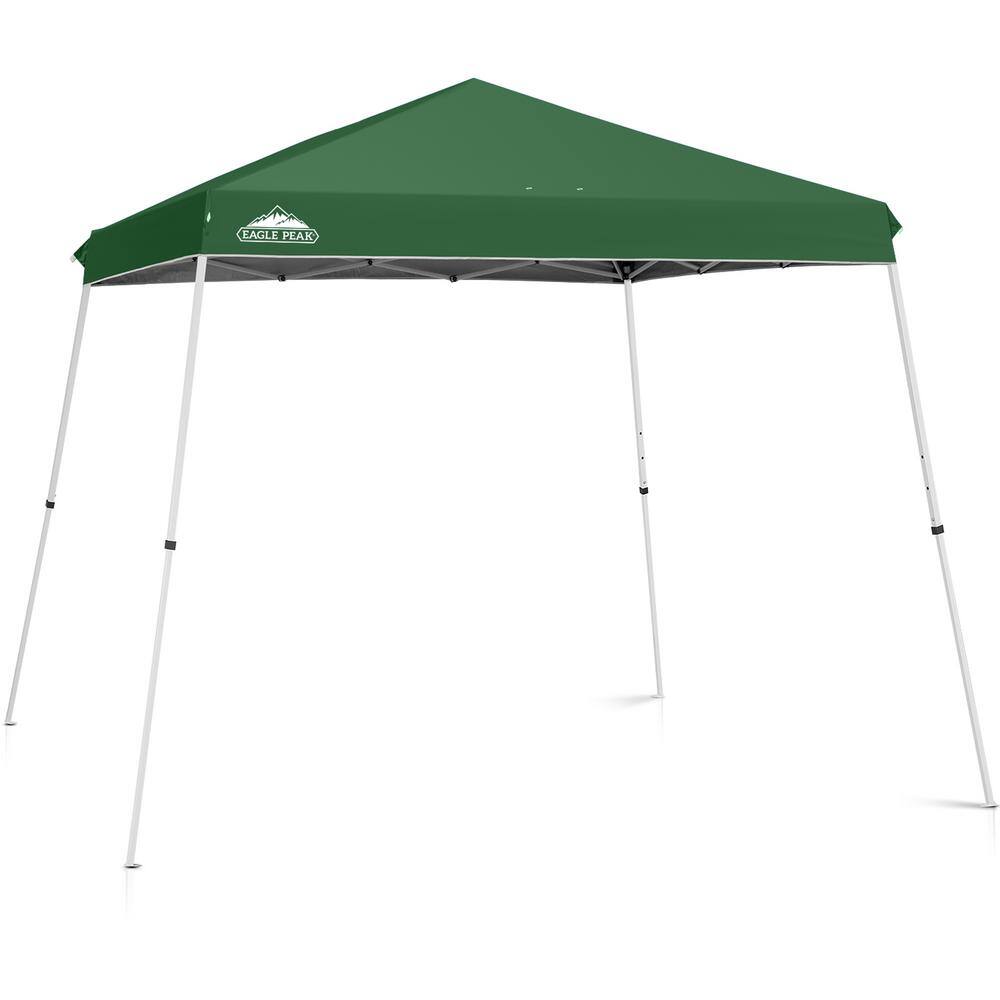 EAGLE PEAK 11 ft. x 11 ft. Outdoor Portable Slant Leg Pop-up Canopy ...