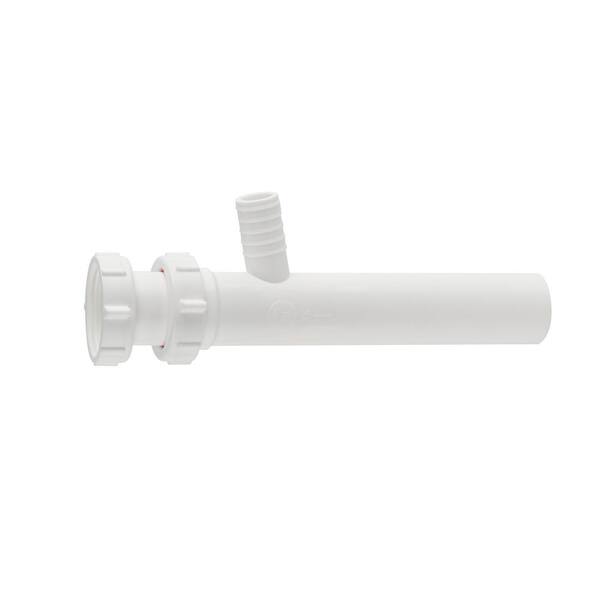 Everbilt 1-1/2 in. x 8 in. Trap Tailpiece SJ 3/4 in. Branch Plastic ...