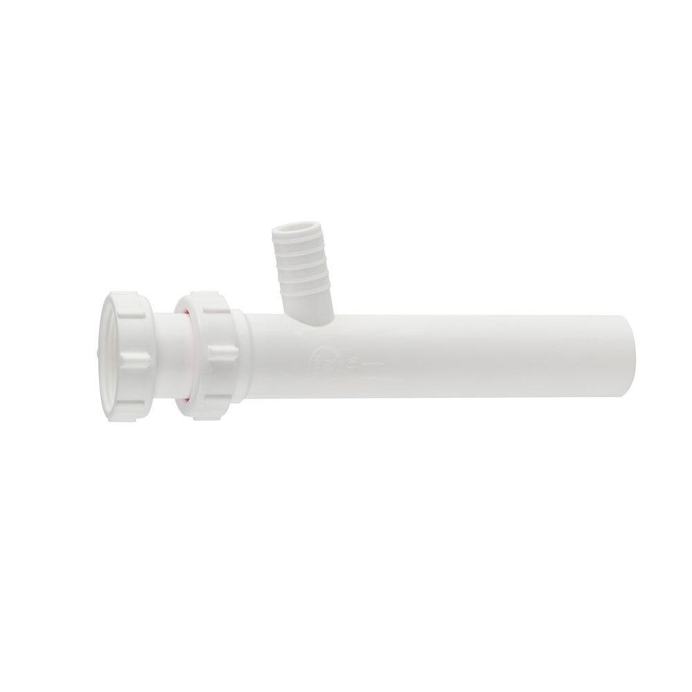 Everbilt 1-1/2 in. x 8 in. Trap Tailpiece SJ 3/4 in. Branch Plastic ...