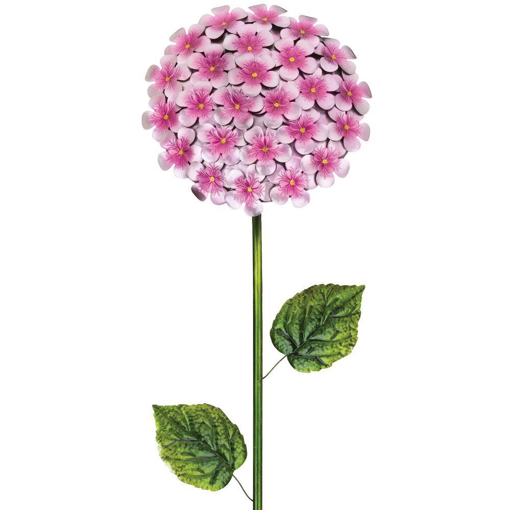 Regal 49 in. Hydrangea Flower Stake Pink-11227 - The Home Depot
