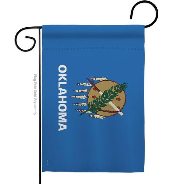 Ornament Collection 13 in X 18.5 Oklahoma States Garden Flag Double ...