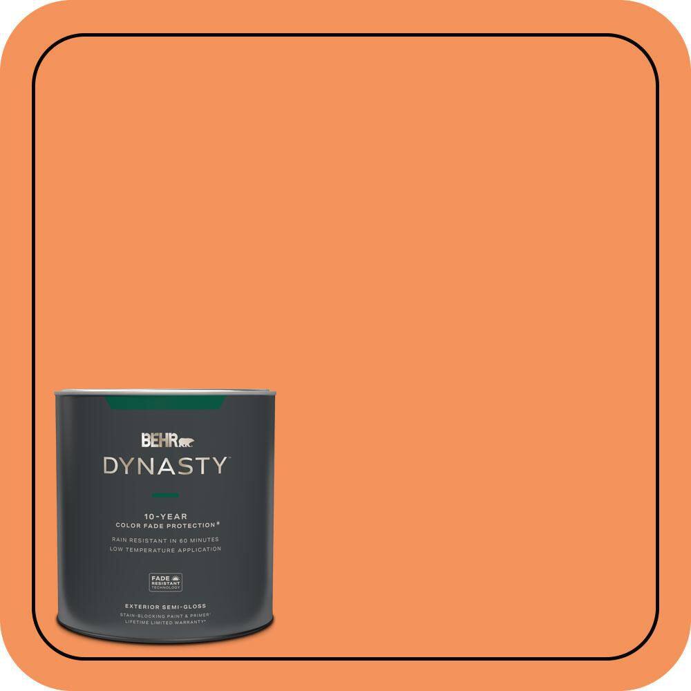 BEHR DYNASTY 1 qt. #240B-5 Candied Yam Semi-Gloss Exterior Stain ...