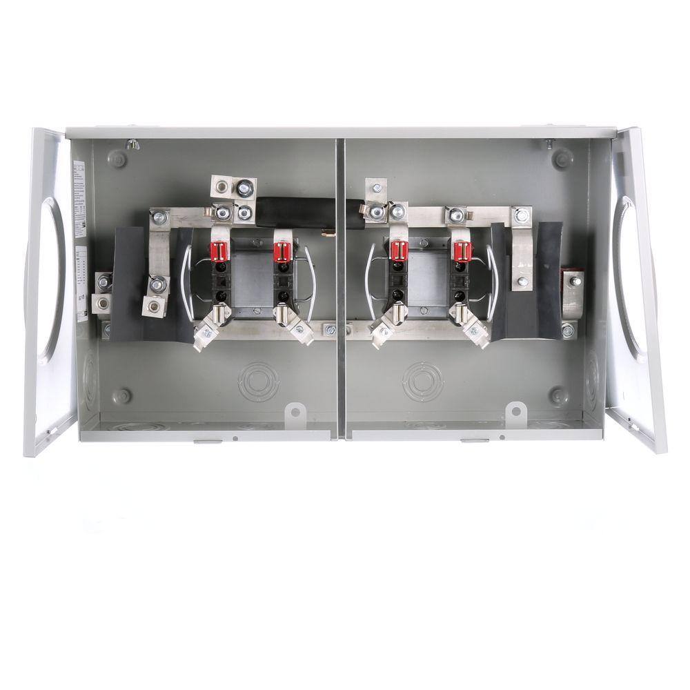 Siemens 100 Amp Ringless Horn-Bypass Overhead/Underground Meter Socket ...