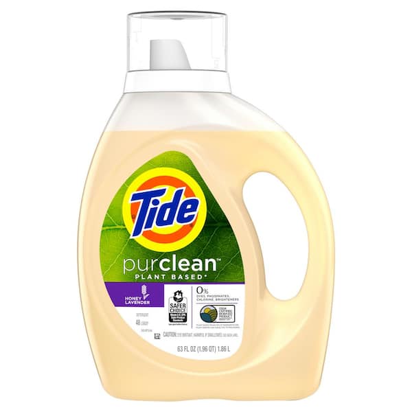 Tide 63 oz. Purclean Honey Lavender Scent Liquid Laundry Detergent (48 ...