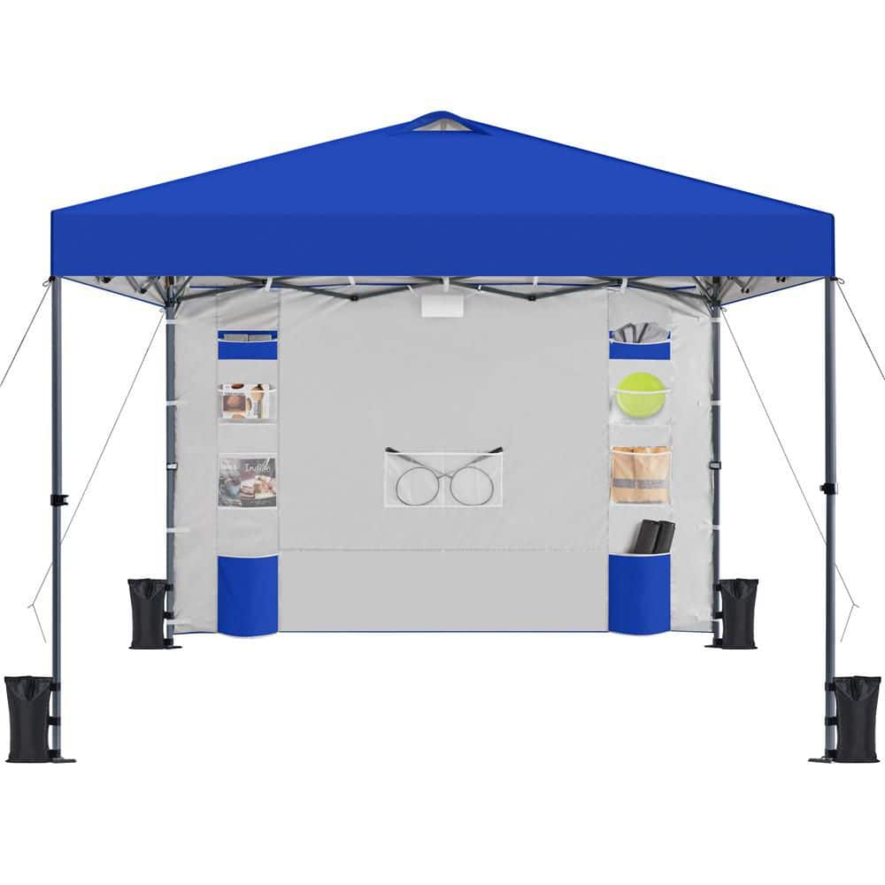 Yaheetech 8 x 8 ft. Pop-up Canopy, Instant Canopy Tent W/ 1-Push-To ...