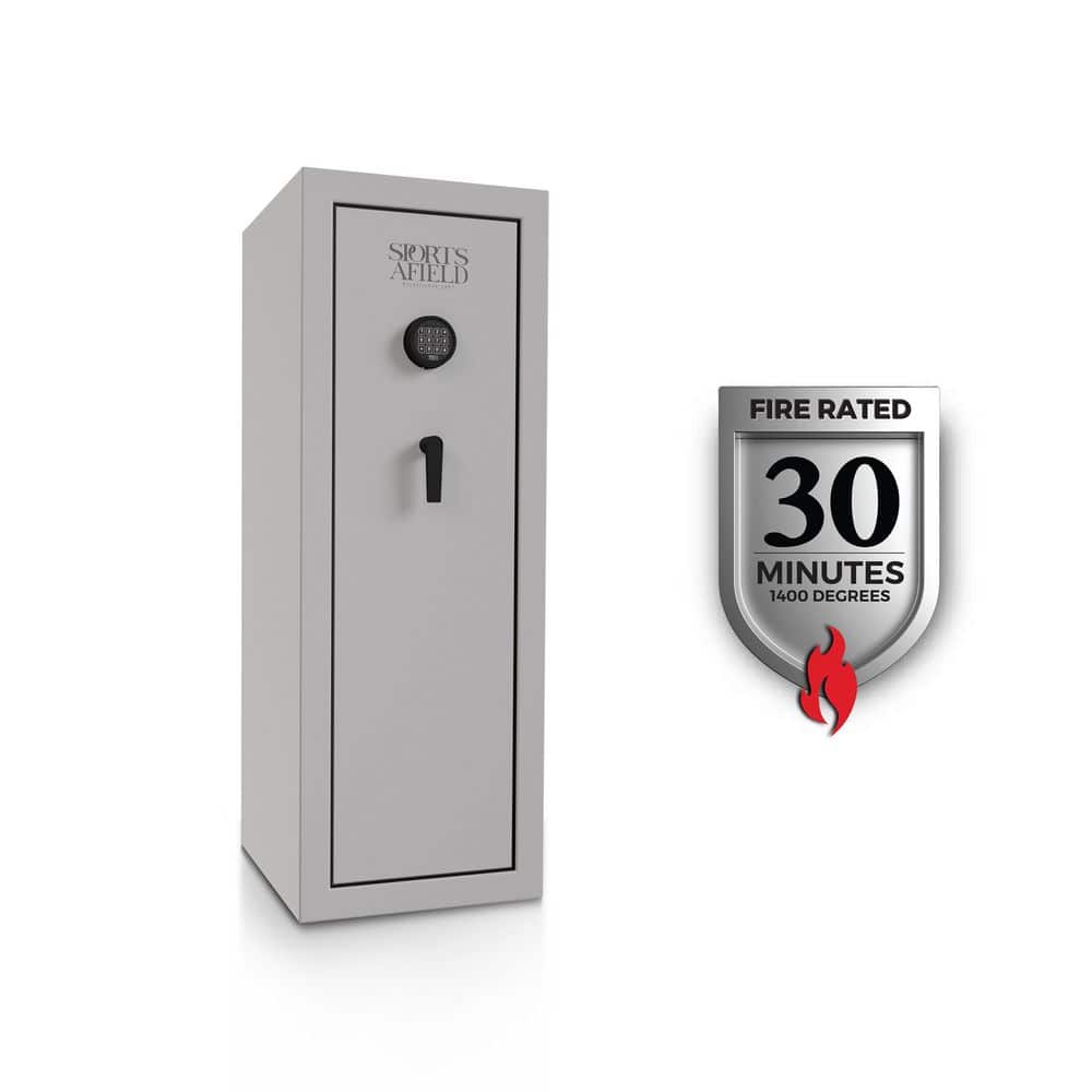 Sports Afield 18-Gun Fireproof Long Gun Safe with Electronic Lock, Bone ...