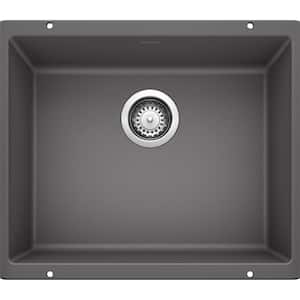Blanco PRECIS Undermount Granite Composite 32 in. Single Bowl Kitchen ...