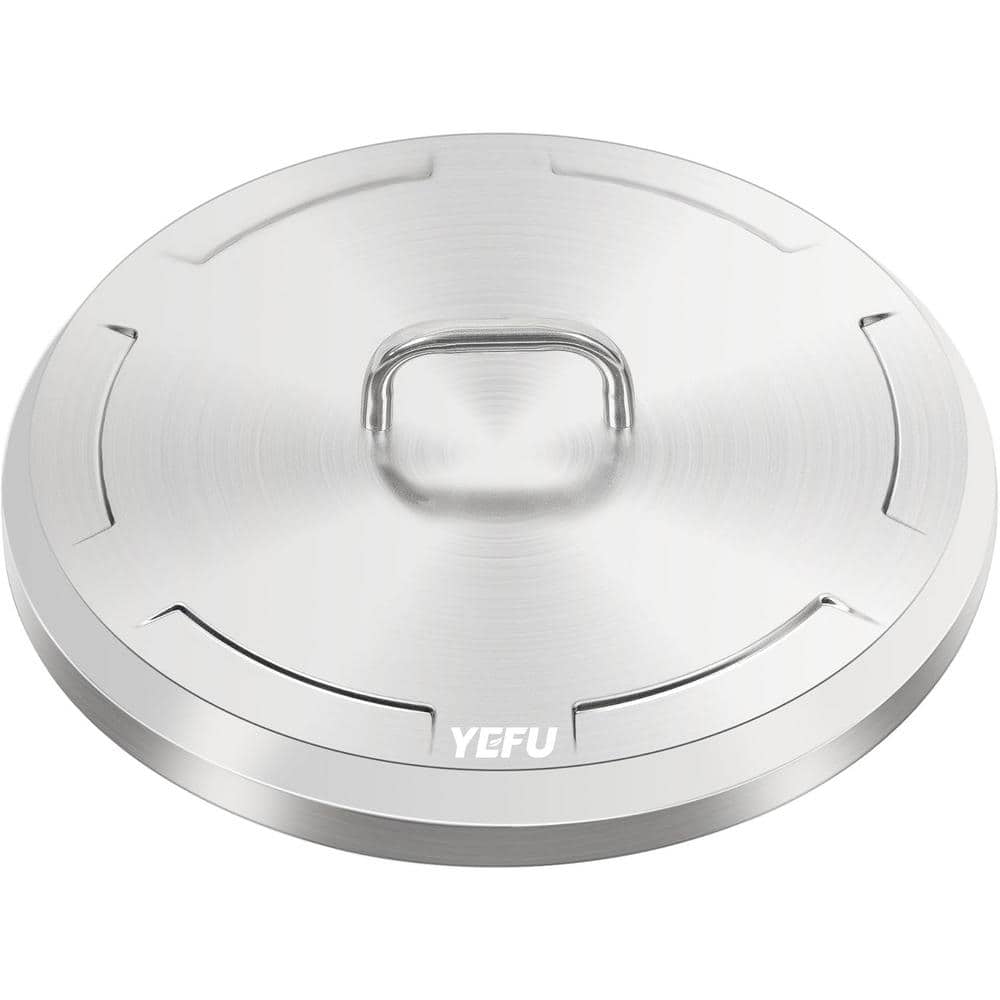 Mximu 19.5 in. Portable Stainless Steel Fire Pit Lid Cover with Handle ...