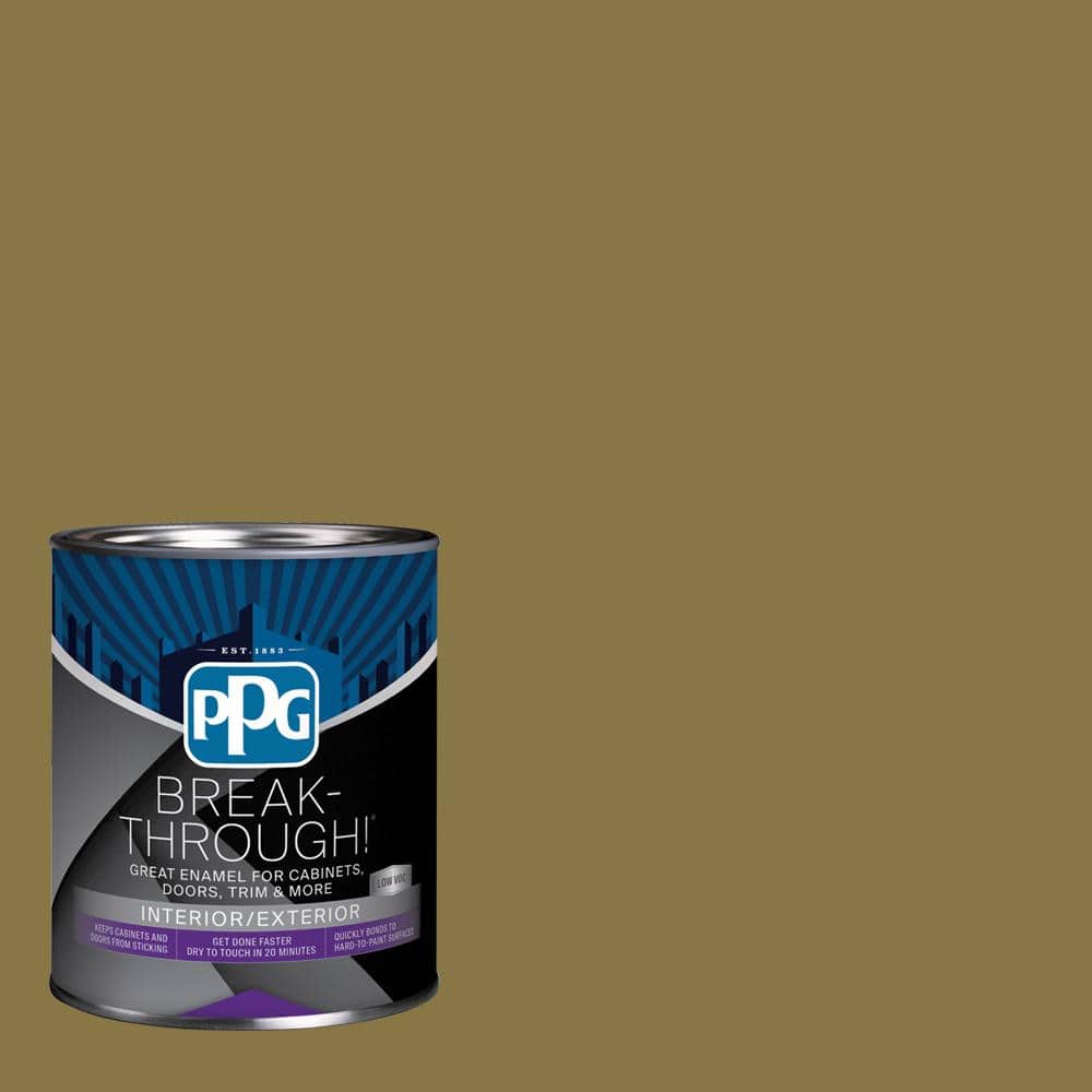 Break-Through! 1 qt. PPG1111-6 Pickled Okra Satin Door, Trim & Cabinet ...