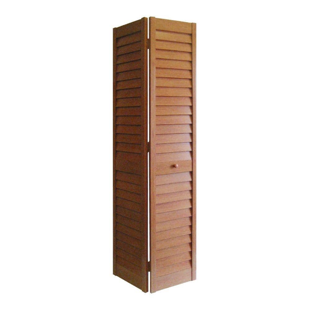 Home Fashion Technologies 30 in. x 80 in. 3 in. Louver/Louver Golden ...
