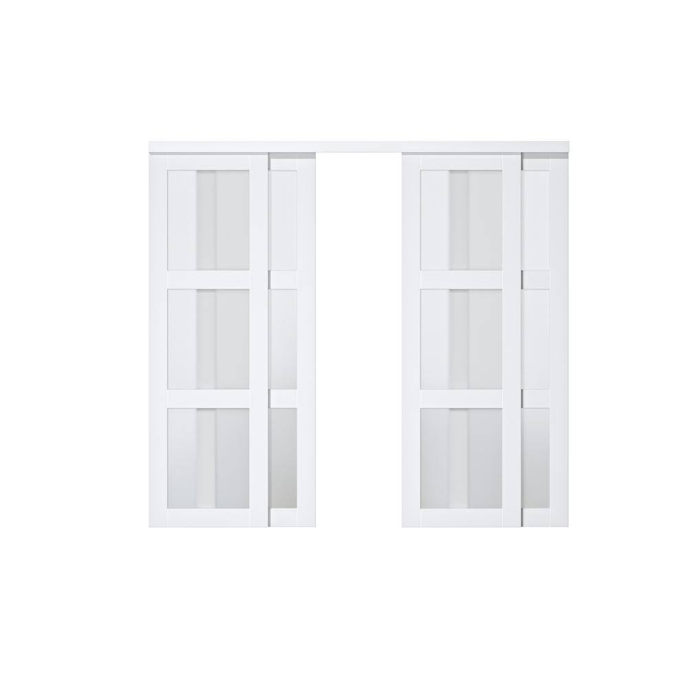 Have a question about EH PUERTA 96 in. x 80 in. 3 Lites Frosted Glass ...