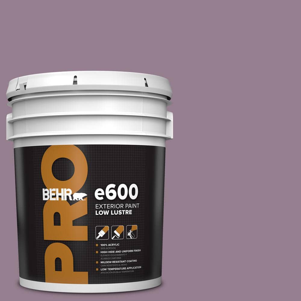 BEHR PRO 5 gal. #680F-5 Plum Swirl Low Luster Exterior Paint PR62305 ...