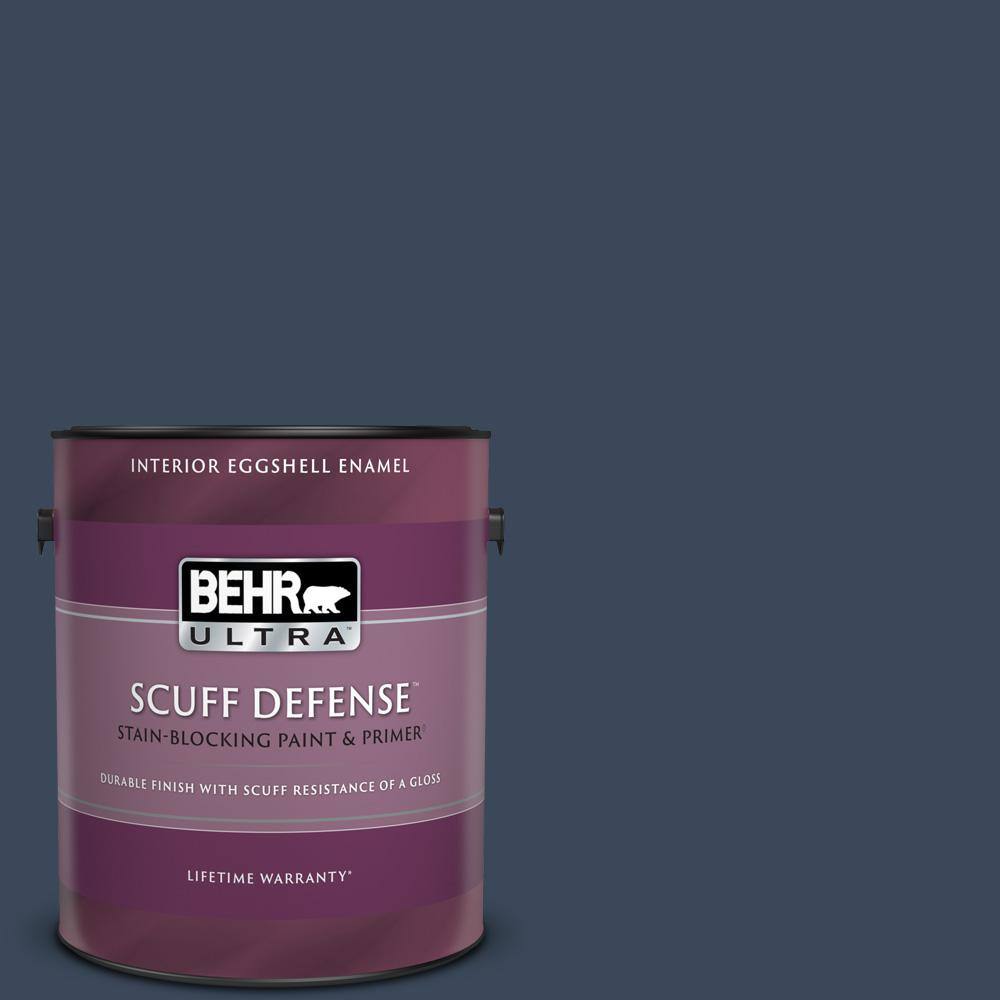 BEHR ULTRA 1 gal. #M500-7 Very Navy Extra Durable Eggshell Enamel ...