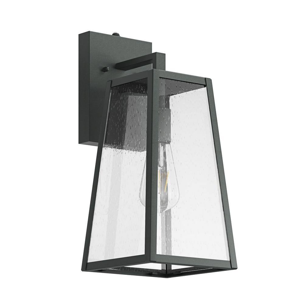 aiwen Modern 1-Light Black Dusk to Dawn Exterior Outdoor Lantern ...