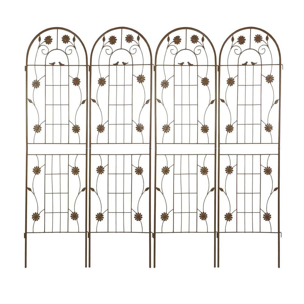 maocao hoom 71 in. x 19.7 in. Metal Garden Trellis, Rustproof Trellis ...