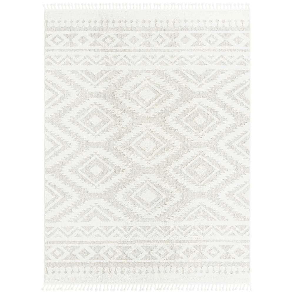 Unique Loom Boho Gigi Ivory 9 ft. x 12 ft. Area Rug 3188669 - The Home ...