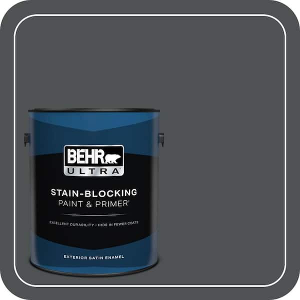 BEHR ULTRA 1 gal. #770F-6 Evening Hush Satin Enamel Exterior Paint ...