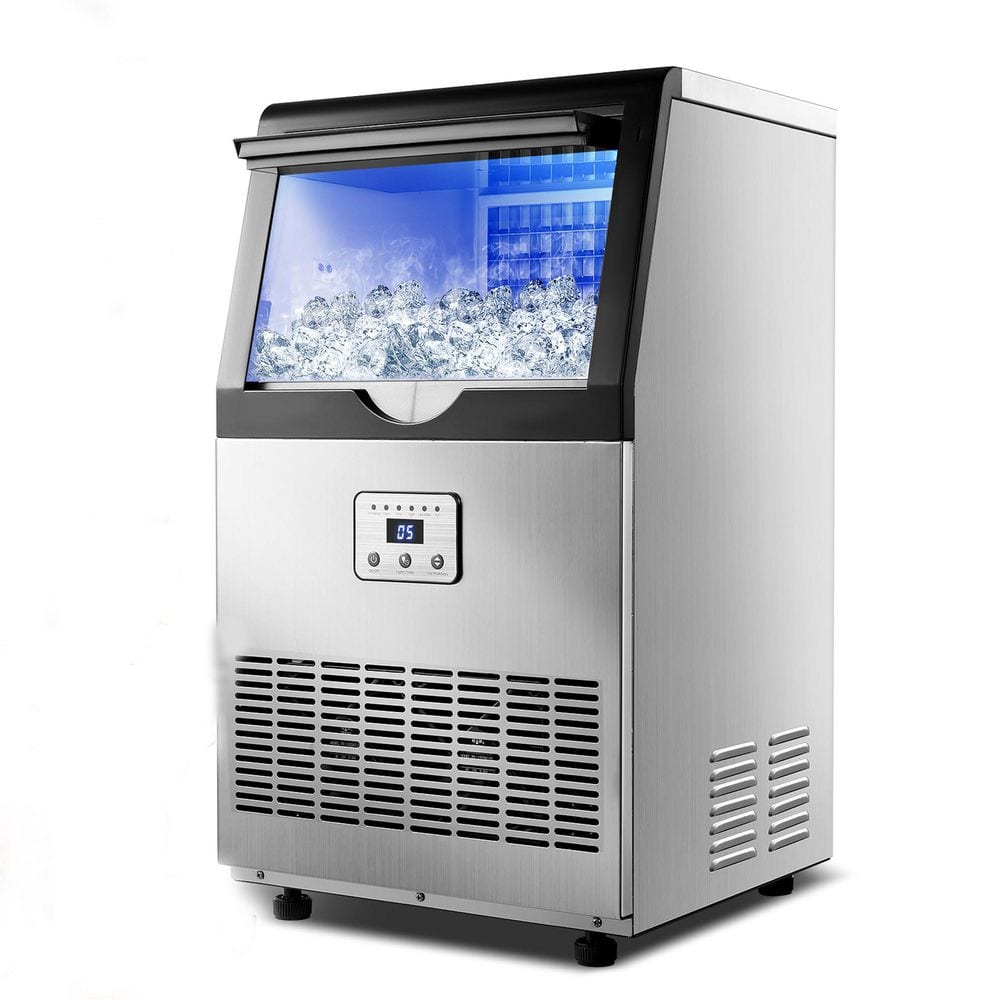 Amzgachfktch 15 in. 100lbs/24H Ice Maker Machine, Commercial ...