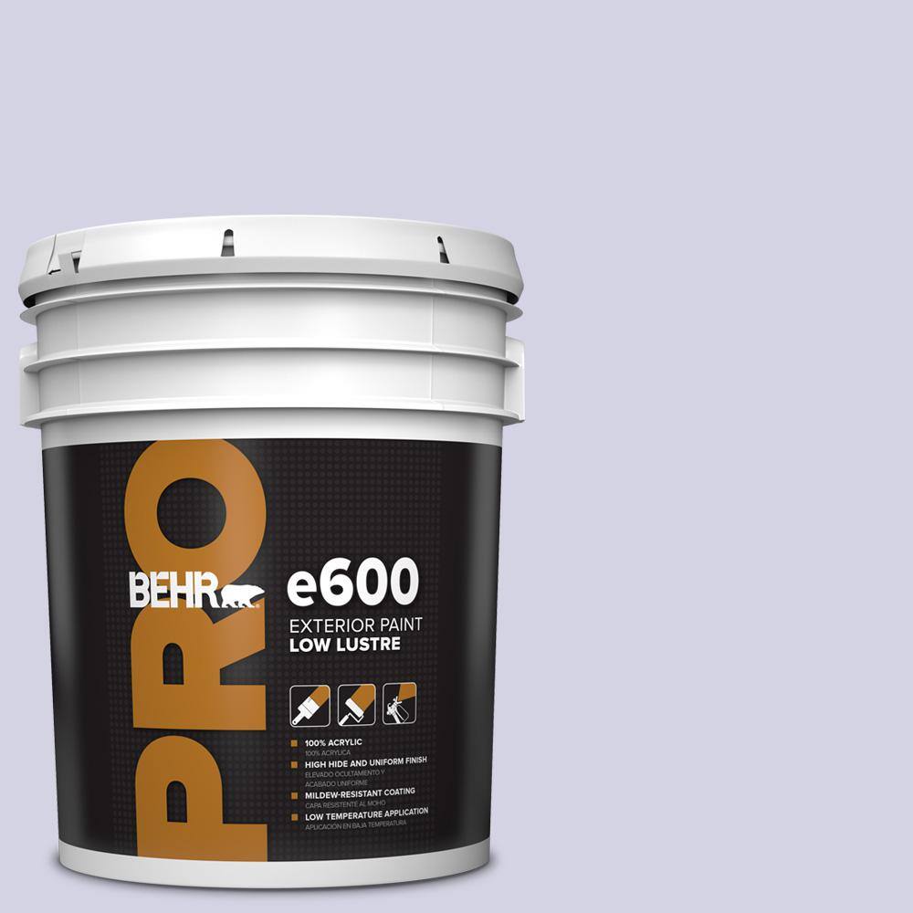 BEHR PRO 5 gal. #M550-2 Lavender Memory Low Luster Exterior Paint ...