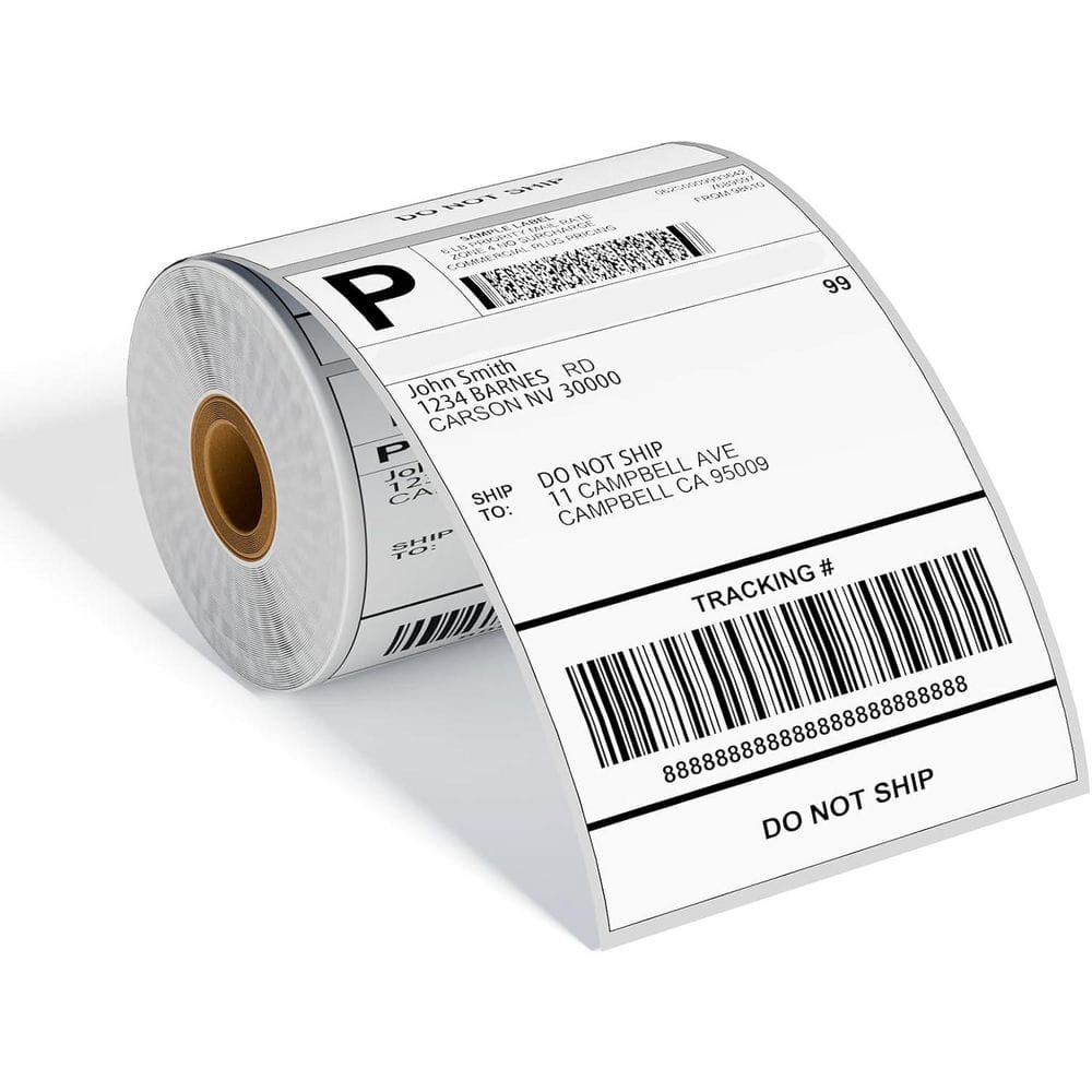 4 x 6 Thermal Shipping Address Labels 250 Labels Roll Compatible with ...