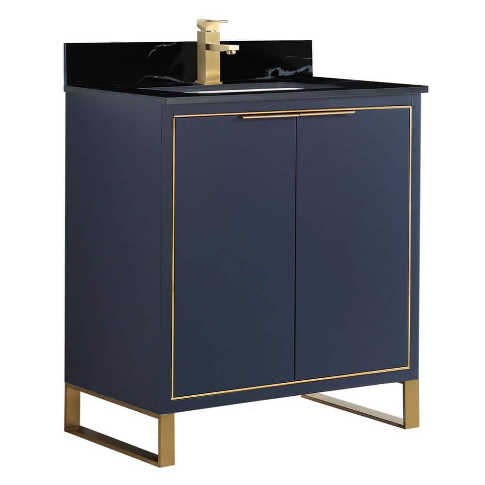 FINE FIXTURES Opulence 30 in. W x 18 in. D x 33.5 in. H Bath Vanity in ...