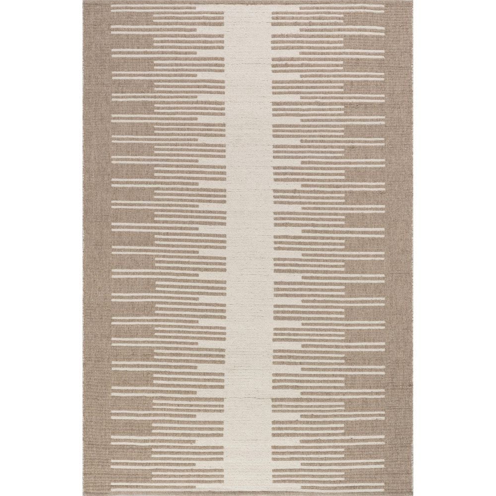 RUGS USA Drift Reversible Wool Natural 6 ft. x 9 ft. Indoor/Outdoor ...