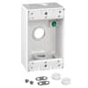 Commercial Electric 1-Gang Metal Weatherproof Electrical Outlet Box ...