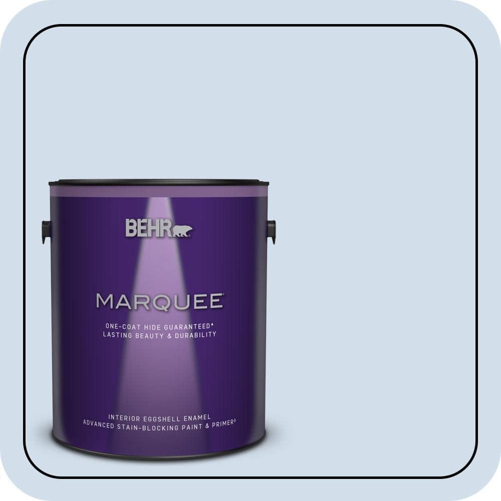 BEHR MARQUEE 1 gal. #M530-1 Ice Drop Eggshell Enamel Interior Paint ...
