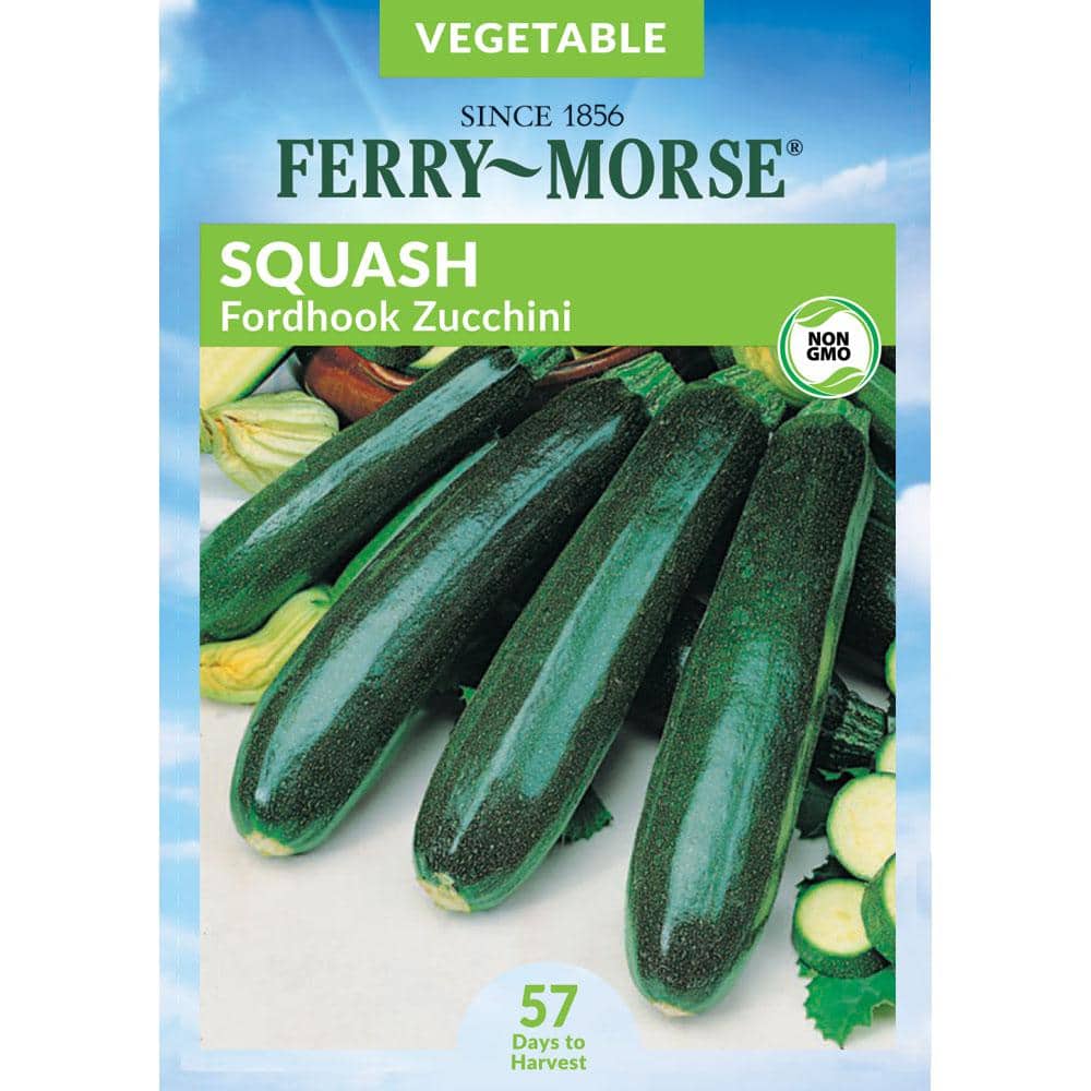 Ferry-Morse Squash Fordhook Zucchini Fruit Seed 9521 - The Home Depot