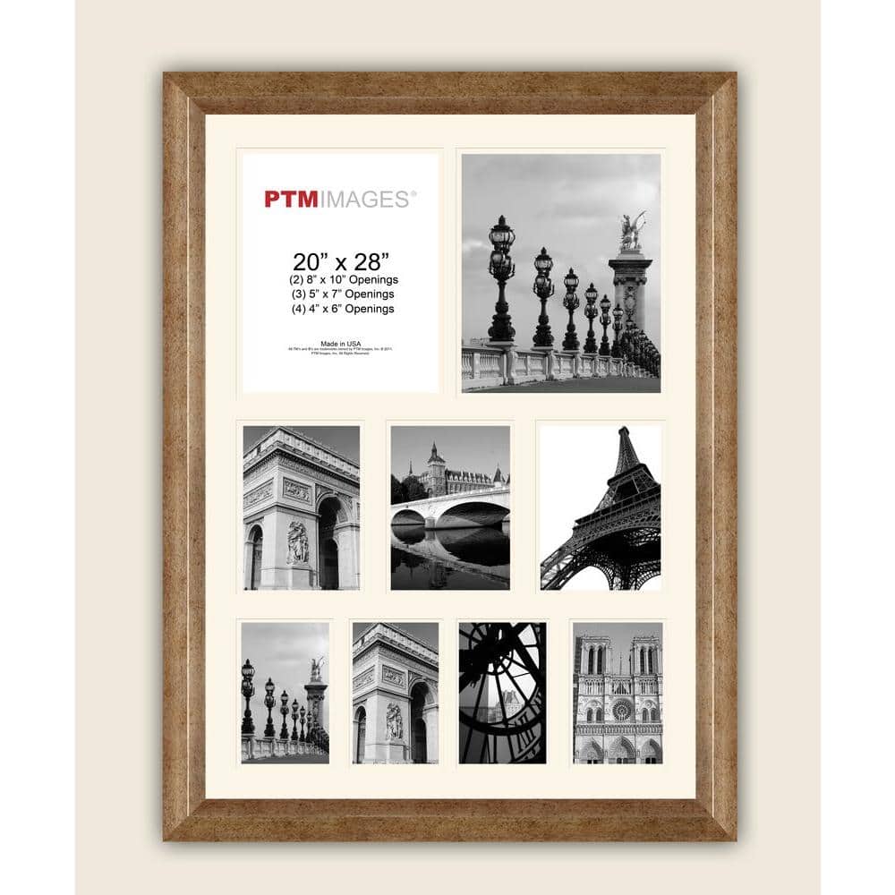 PTM Images 9-Opening 23-1/2 in. x 27-1/2 in. Multi-sized White Matted ...