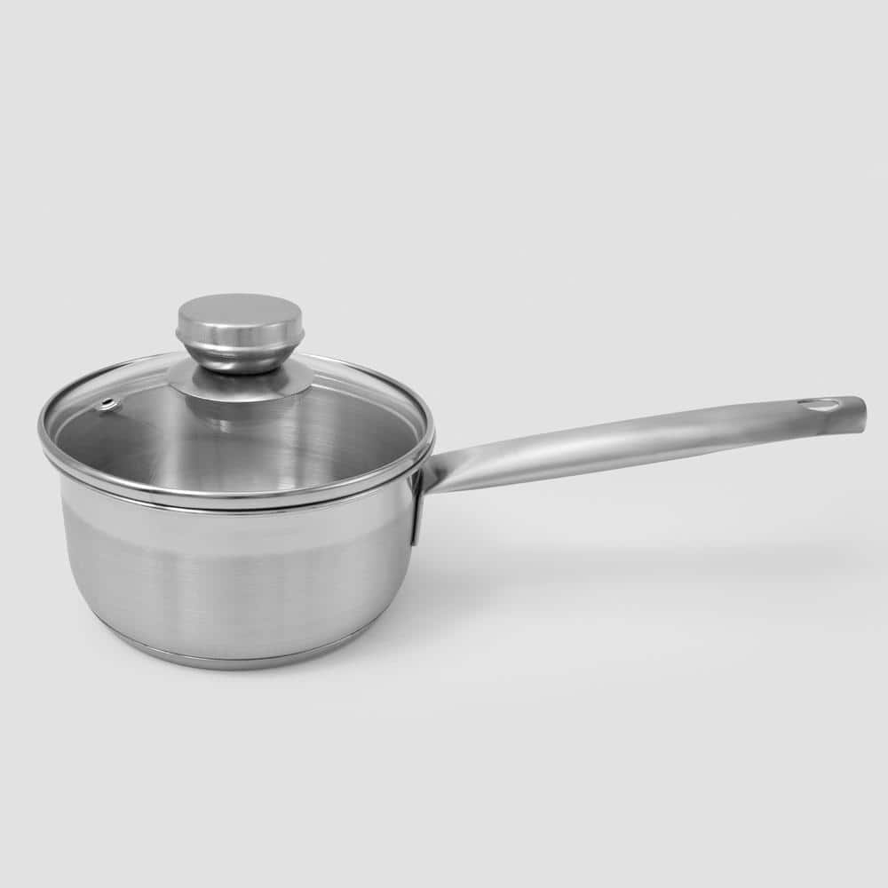 ExcelSteel 1 qt. Stainless Steel Saucepan with Encapsulated Base 503-1 ...