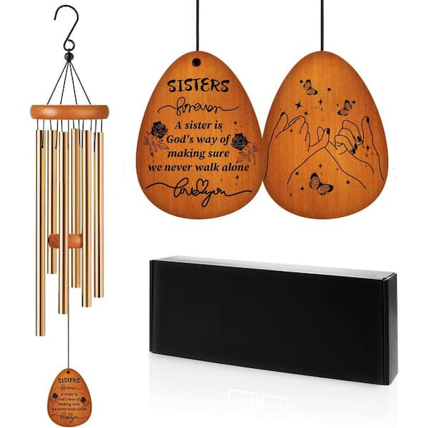 Phewnyzo Elegant Friendship Wind Chime with Rose and Butterfly Design ...