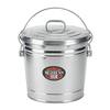 Behrens 6 Gal. Galvanized Steel Round Trash Can with Locking Lid 6106KX ...