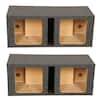 Q POWER Q Powerr Dual 12 in. Ported L3 L5 L7 Subwoofer Box Speaker ...