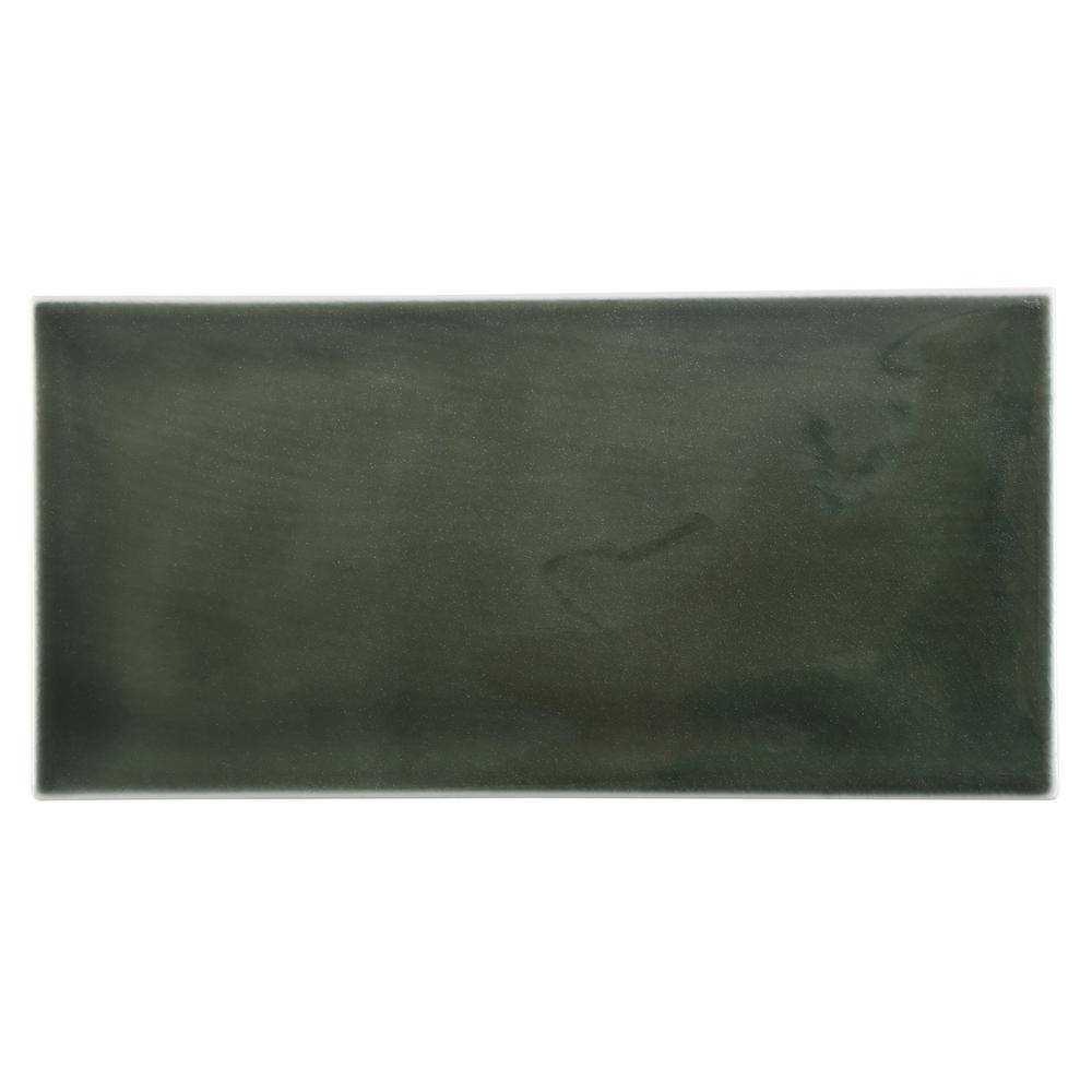 Ivy Hill Tile Delphi Capri Green 4.33 in. x 0.51 in. Polished Glass ...
