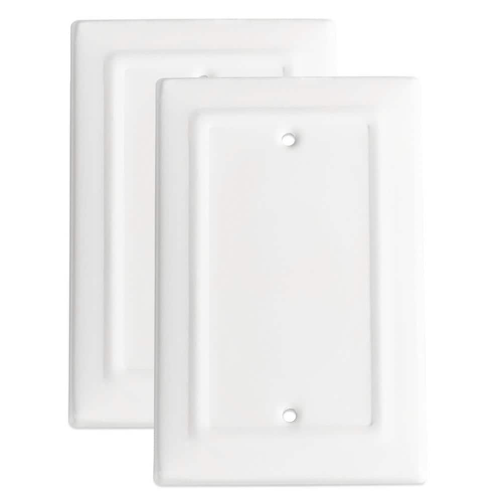 Monarch Abode Architectural 1-Gang White Blank/No Device Metal Wall ...