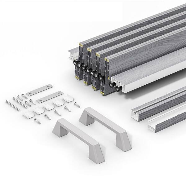 GOLDENPOLEY 36 in. x 80 in. White Finished PVC Interior Folding ...