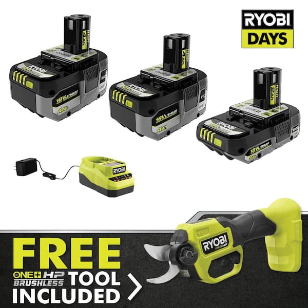 Reviews for RYOBI ONE+ 18V HIGH PERFORMANCE Kit w/ (2) 4.0 Ah Batteries ...