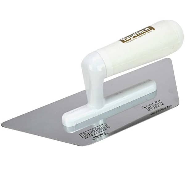 MARSHALLTOWN 5 in. x 12 in. Curry Style Golden Stainless Steel Trowel ...