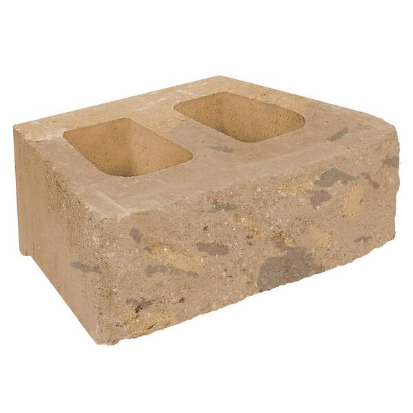 Oldcastle Diamond 9D 6 in. x 17.75 in. Harvest Blend Retaining Wall ...