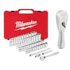 Milwaukee 1/4 in. Drive SAE/Metric Ratchet and Socket Mechanics Tool ...
