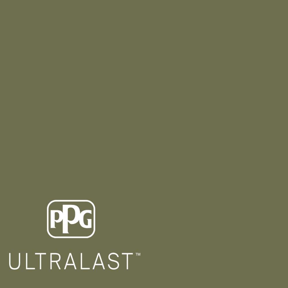 PPG UltraLast 1 gal. PPG1125-6 Toy Tank Green Semi-Gloss Interior Paint ...