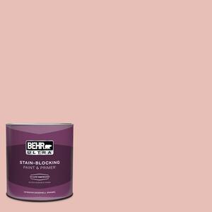 BEHR PREMIUM PLUS 8 oz. #T18-01 Positively Pink Flat Interior/Exterior ...