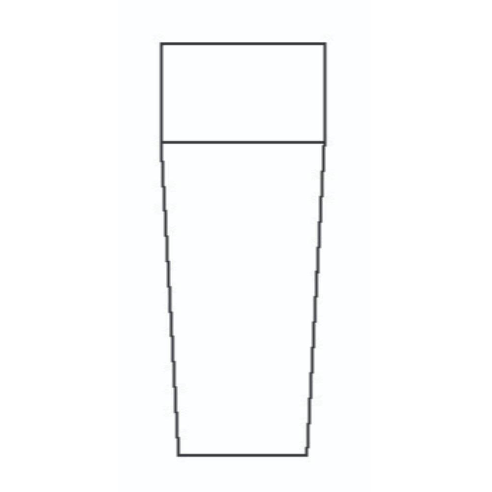 Hampton Bay Denver Light Gray Paint 1.875x4x3 in. Tapered Foot HKN-TF ...