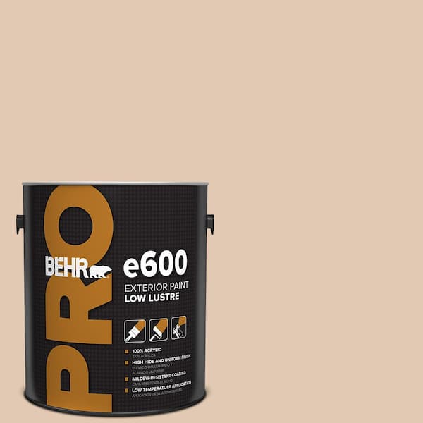 BEHR PRO 1 gal. #290E-2 Oat Cake Low Luster Exterior Paint PR62001 ...