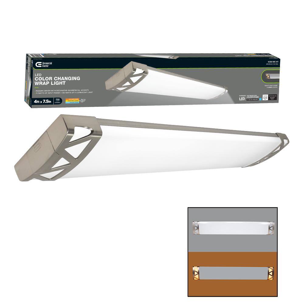 Have a question about Commercial Electric 4 ft. Brushed Nickel Triangle ...